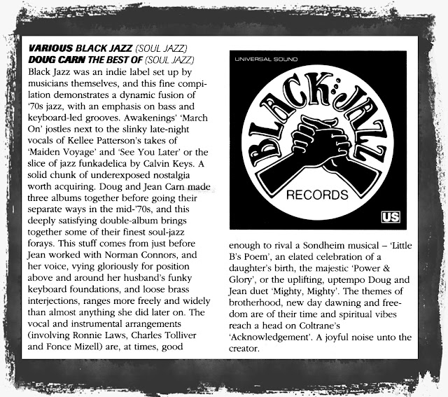 RAIDER OF THE LOST RACKS: BLACK JAZZ RECORDS ON UNIVERSAL SOUND