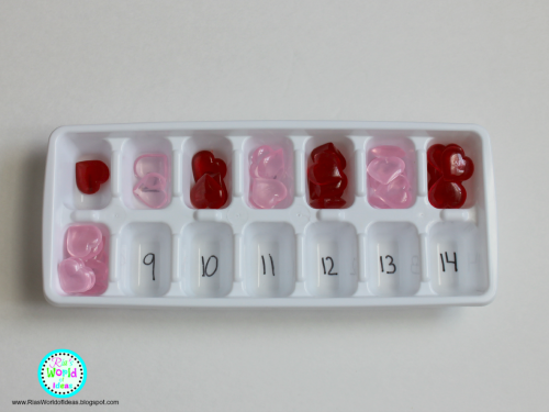 Ria's World of Ideas: Valentine's Day: Heart Gems Counting