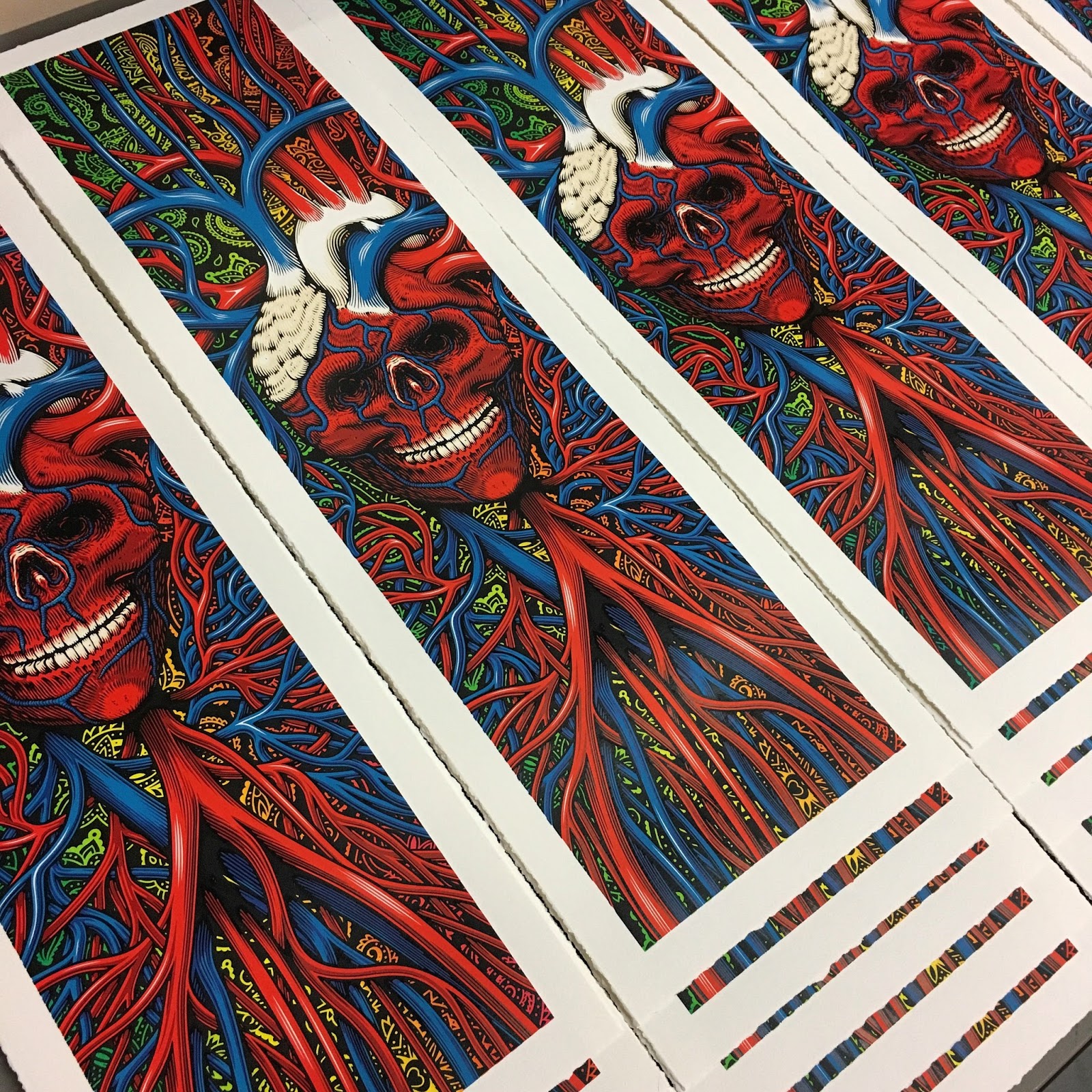 INSIDE THE ROCK POSTER FRAME BLOG: Sean Cliver Heart & Skull Art Print ...