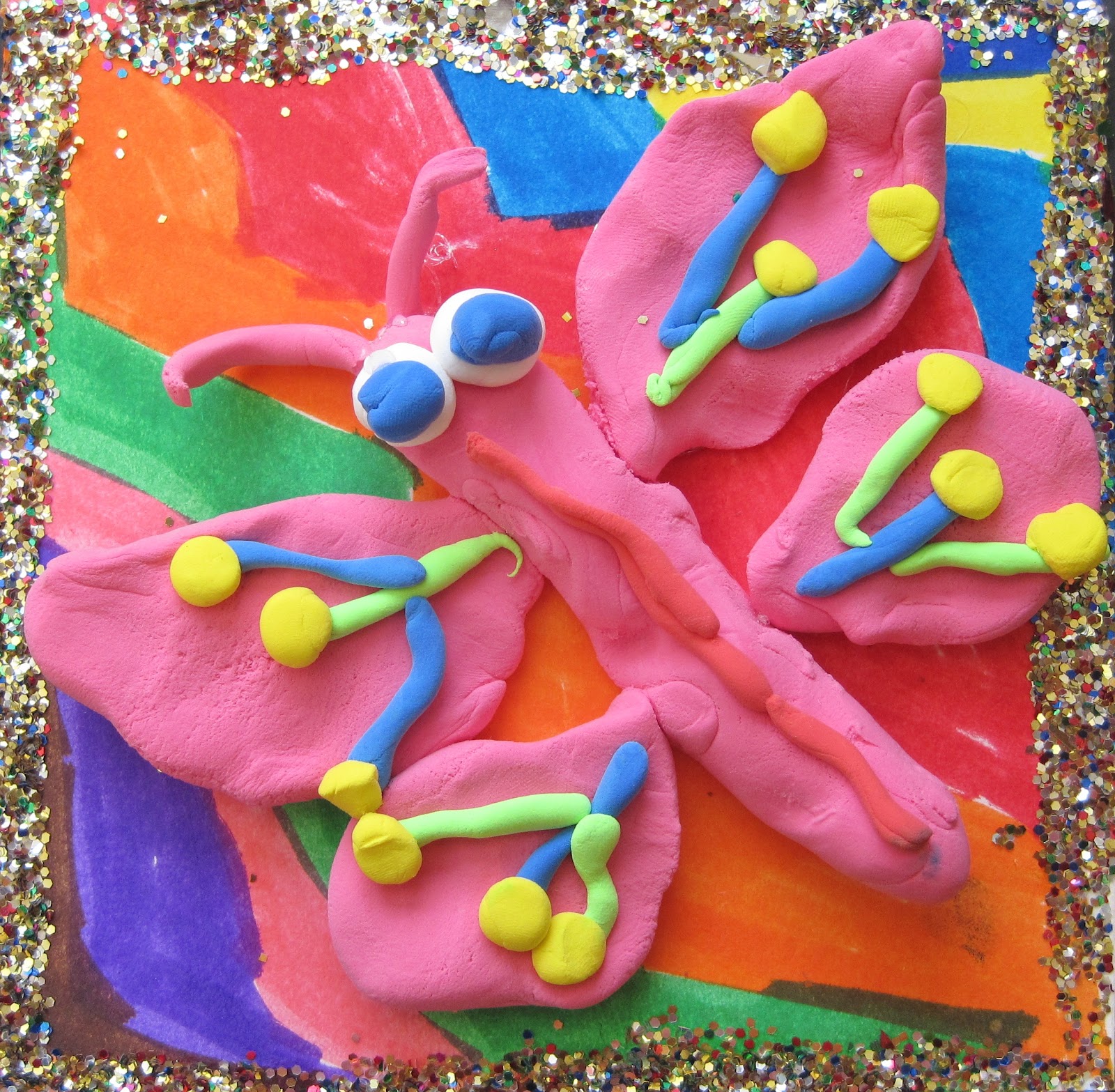 Barstow Art: Model Magic Butterflies by 2nd Grade