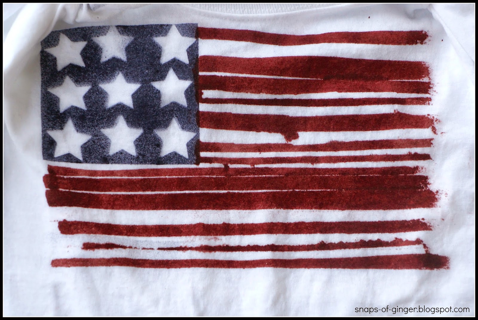 Snaps of Ginger: Painted Flag T-Shirt