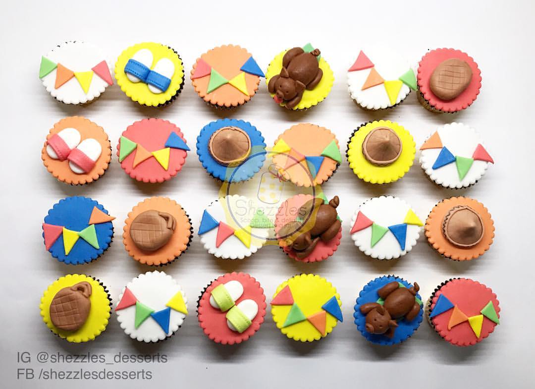 SHEZZLES | Cakes and Pastries: Barrio Fiesta Theme Cake and Cupcakes
