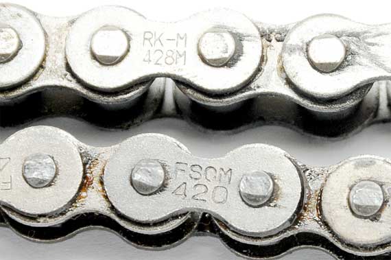 Perbedaan Ukuran Rantai dan Perbedaan Kode Rantai Antara 428 dan 428H