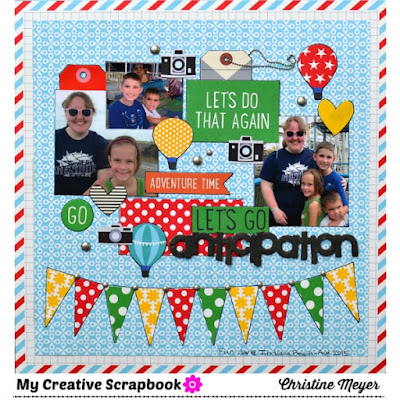 My Creative Scrapbook: How to Add String Art to a Layout by Christine Meyer