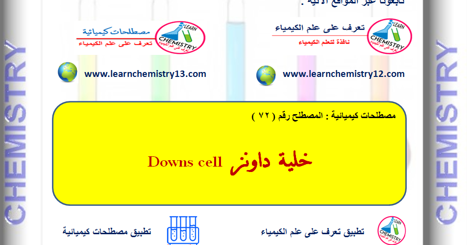 خلية داونز Downs cell - مصطلحات كيميائية