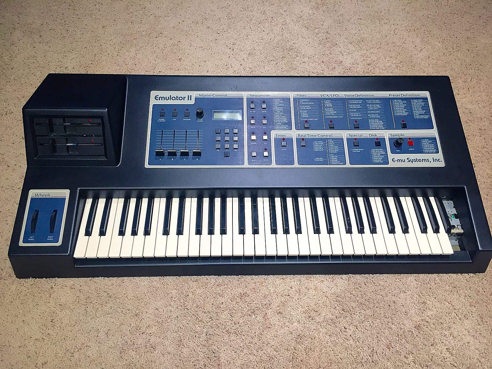 MATRIXSYNTH: E-MU Emulator II 1984 SN 823