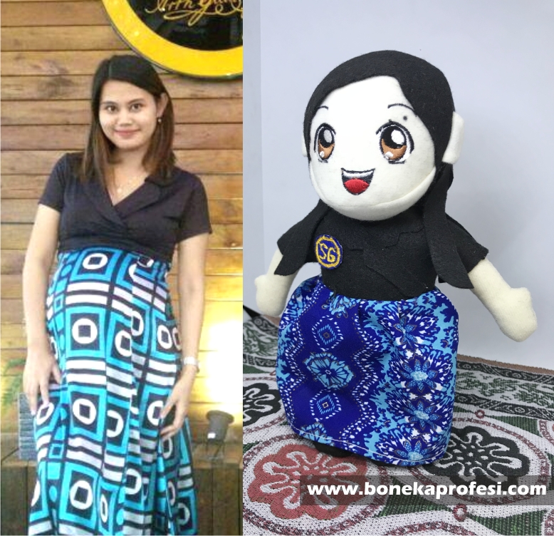 Boneka Custom Profesi Satuan TANPA Minimum Order: Boneka Tokoh Wanita