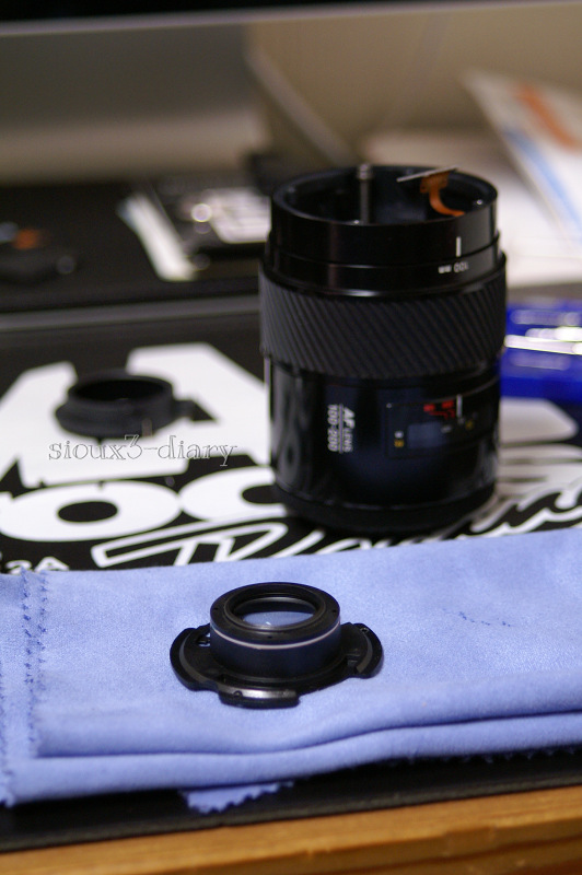 Sioux3 Diary: MINOLTA AF ZOOM 100-200mm 1:4.5(22)カビ取り