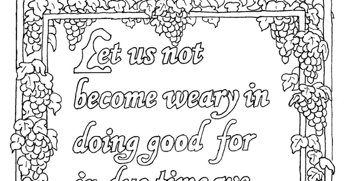 Galatians Coloring Page Coloring Pages