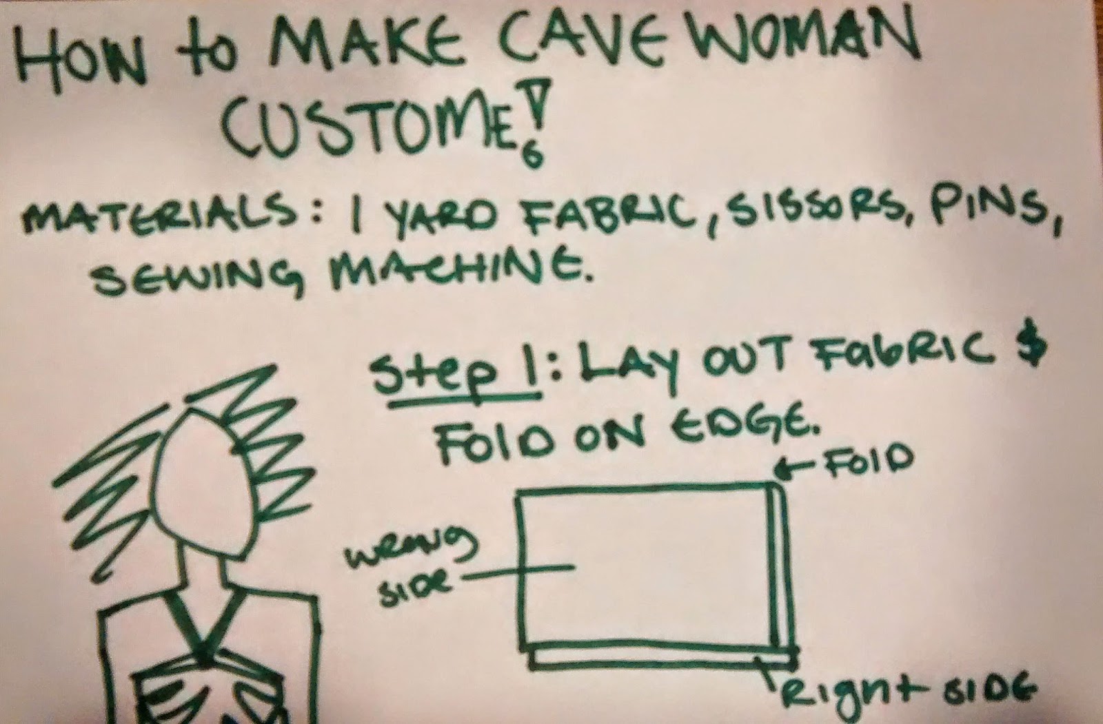LewmanNation : Easy Caveman and Cavewoman Costume Instructions!