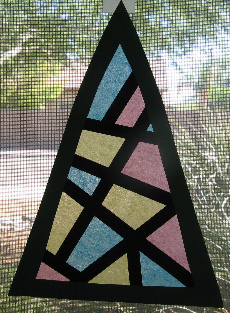 Stained Glass Tree - Crockett's Classroom