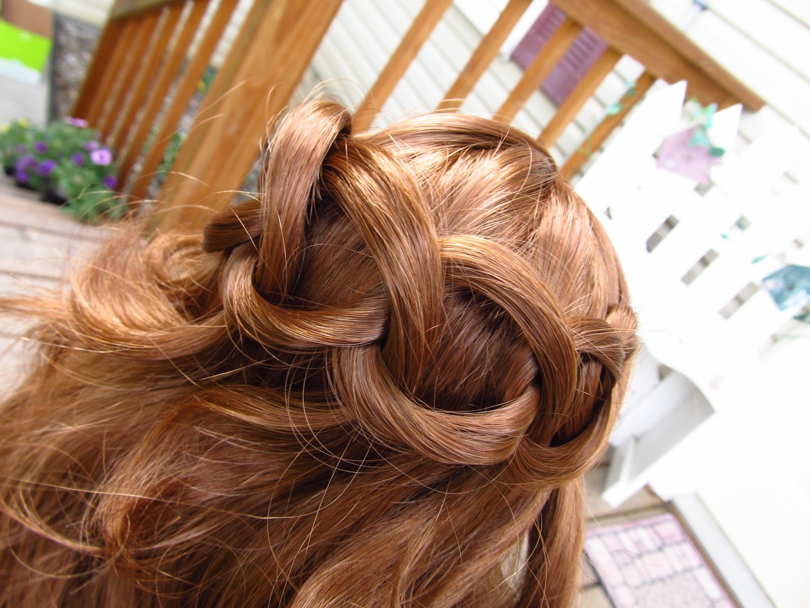 American Girl Place: Knotted Waterfall Braid ~ a hair tutorial