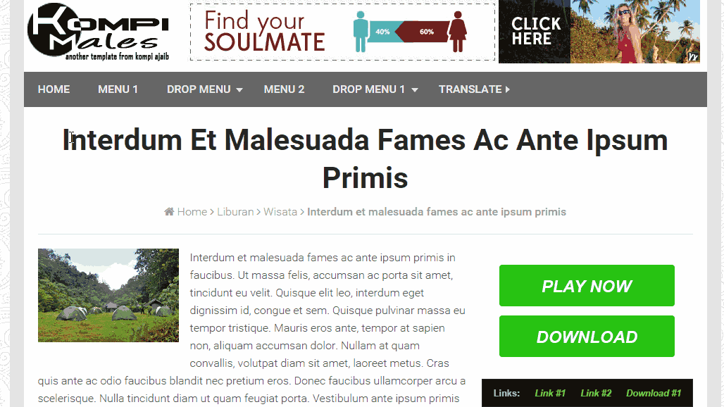 Responsive Menu With CSS And JavaScript