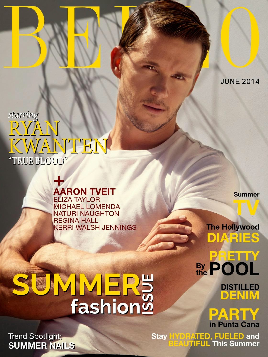 Ryan Kwanten para BELLO Magazine Junio 2014