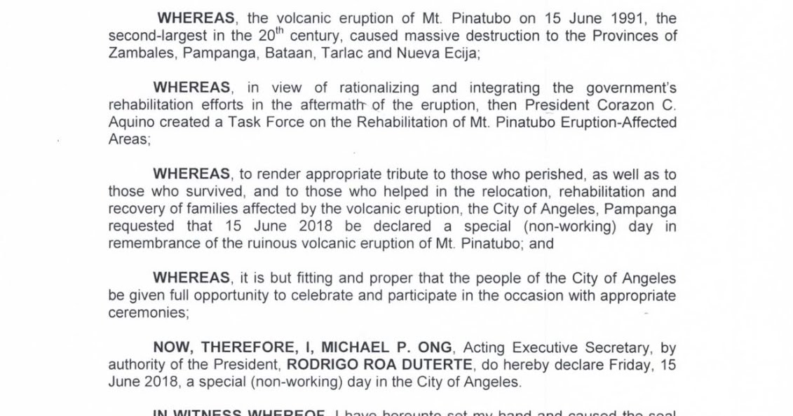 Philippine Holidays: Special (Non-Working) Day in Angeles City ...