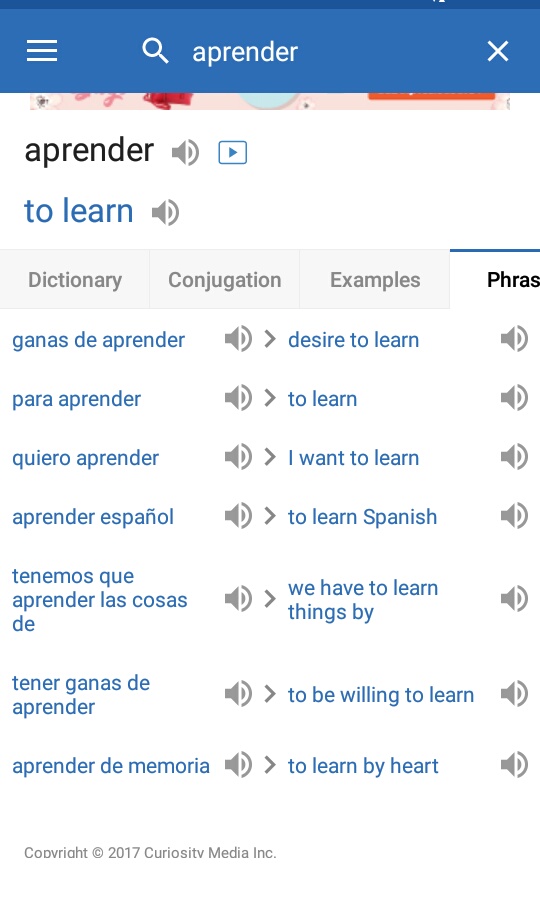 Aprender Español (Belajar Bahasa Spanyol): Aplikasi SpanishDict Translator