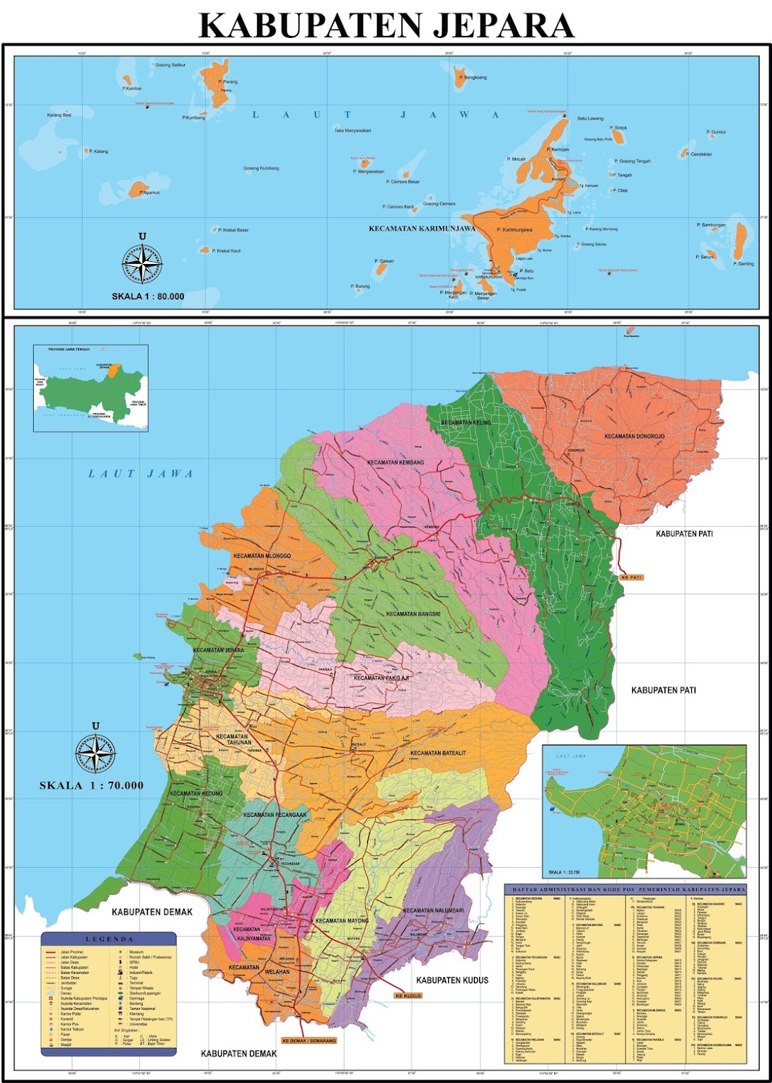 Peta Kabupaten Rokan Hulu