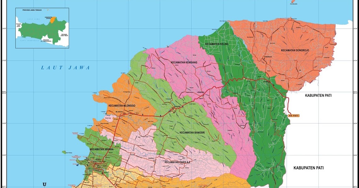 Peta Kabupaten Jepara