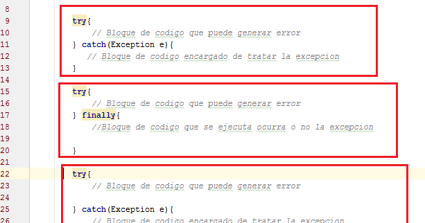 Excepciones en Java (II)- Manejo de excepciones