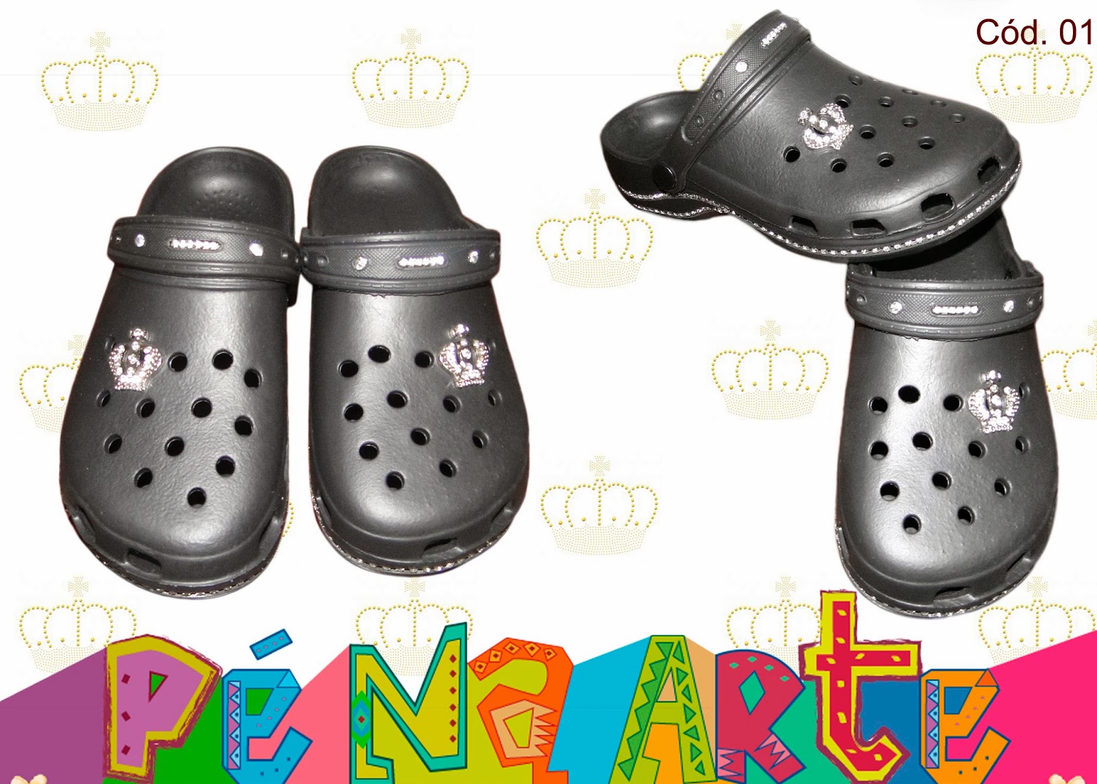 Pé Na Arte - Chinelos Personalizados: Crocs