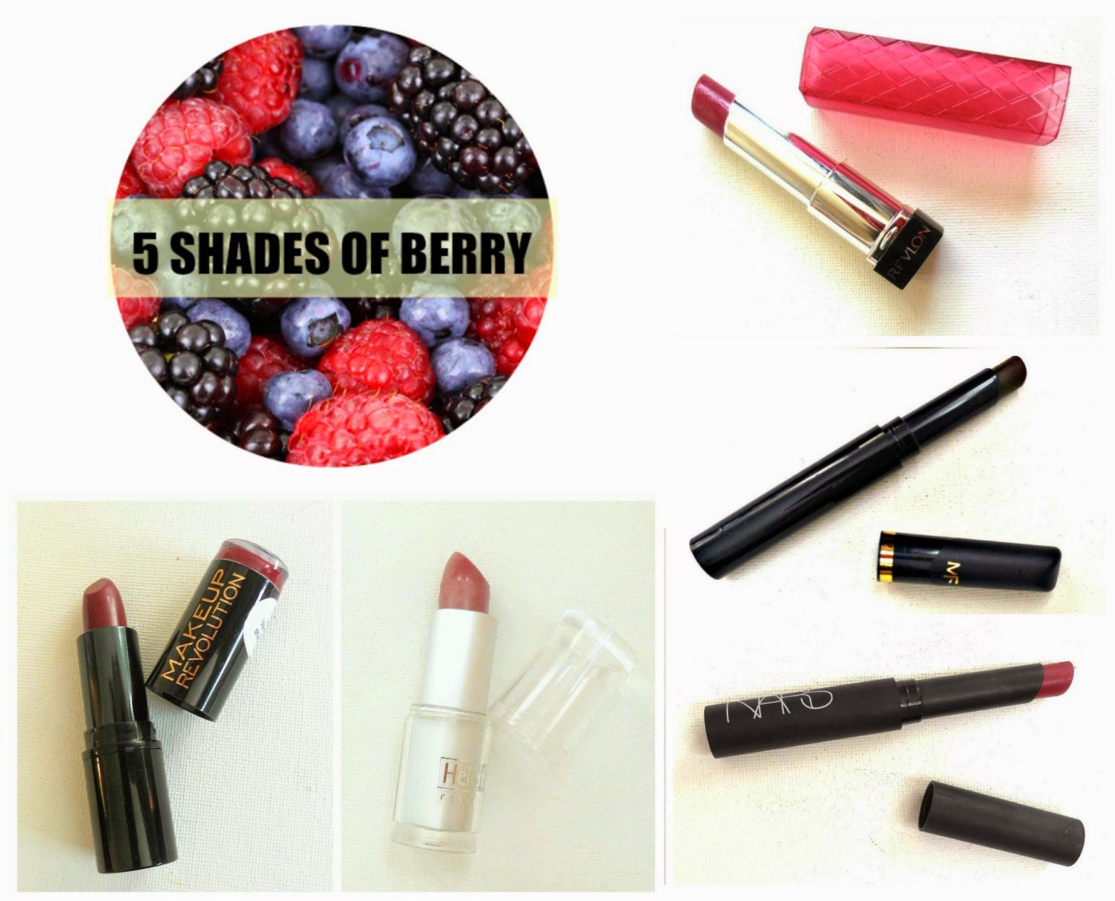 The Lipstick Drawer: 5 Shades Of Berry Lipstick