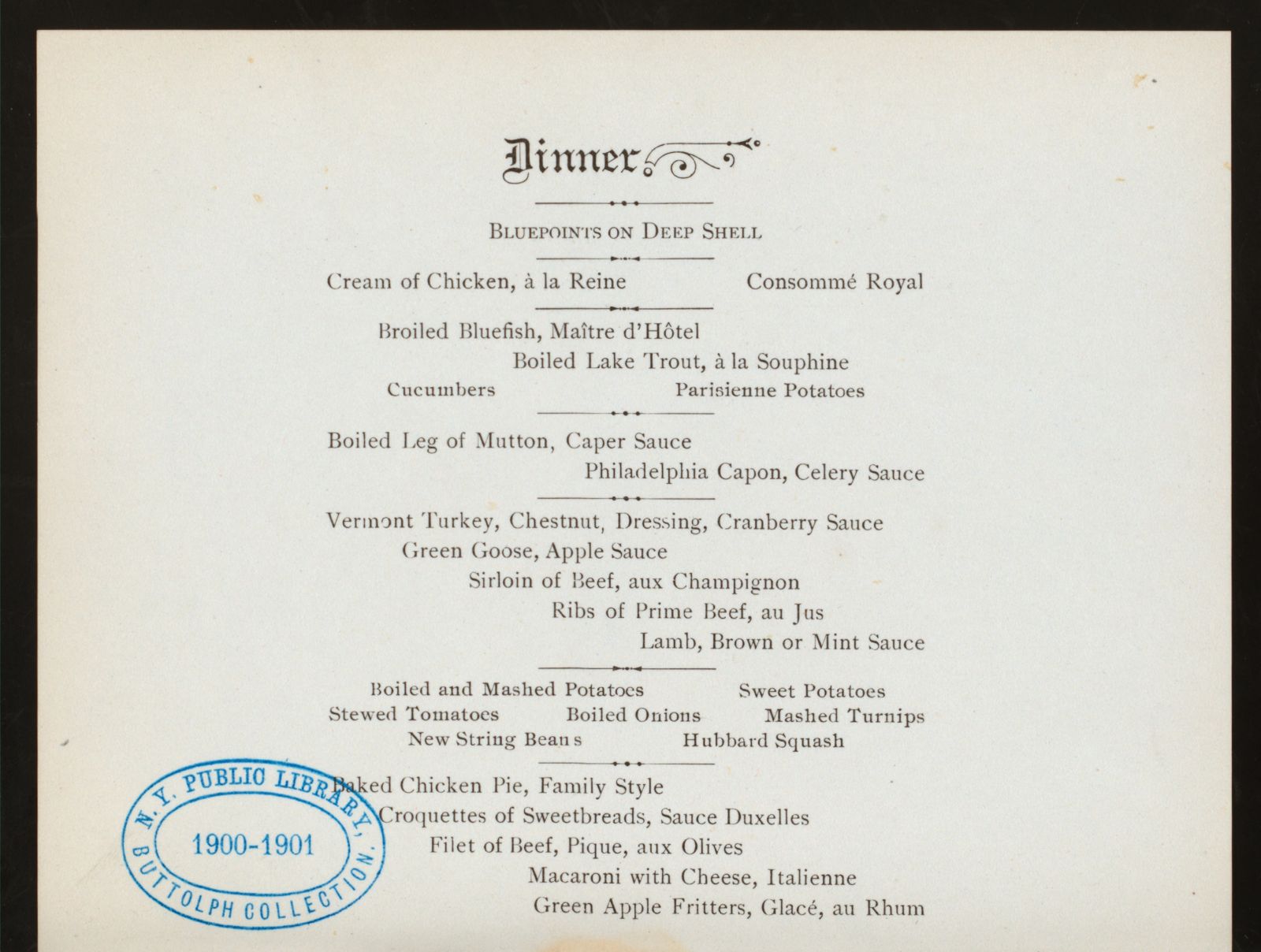 38 Vintage Thanksgiving Menus From the Late 19th Century ~ Vintage Everyday