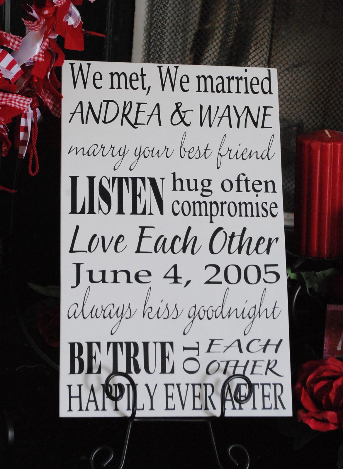 DIY Done Dirt Cheap: We Met, We Married Subway sign