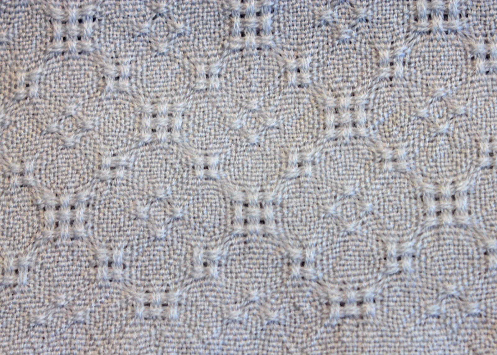 weavespindance: Huck Lace Scarf in Trendsetter Cash-Woole