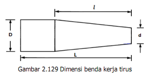 Belajar Teknik Mesin: Pembubutan Tirus Dengan Kepala Lepas