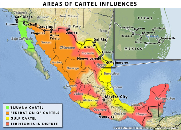 Maps of the Mexico Cartels ~ Borderland Beat