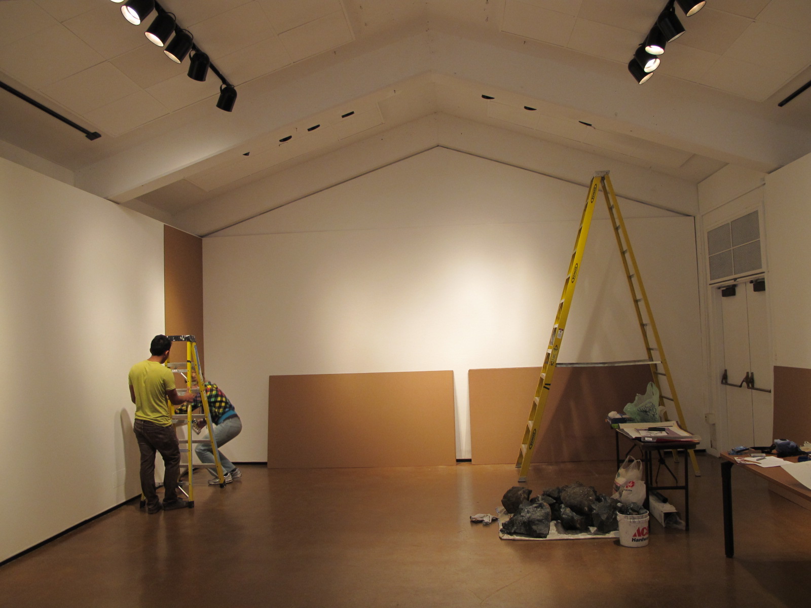 Natural Selection an Art Show: Installation begins