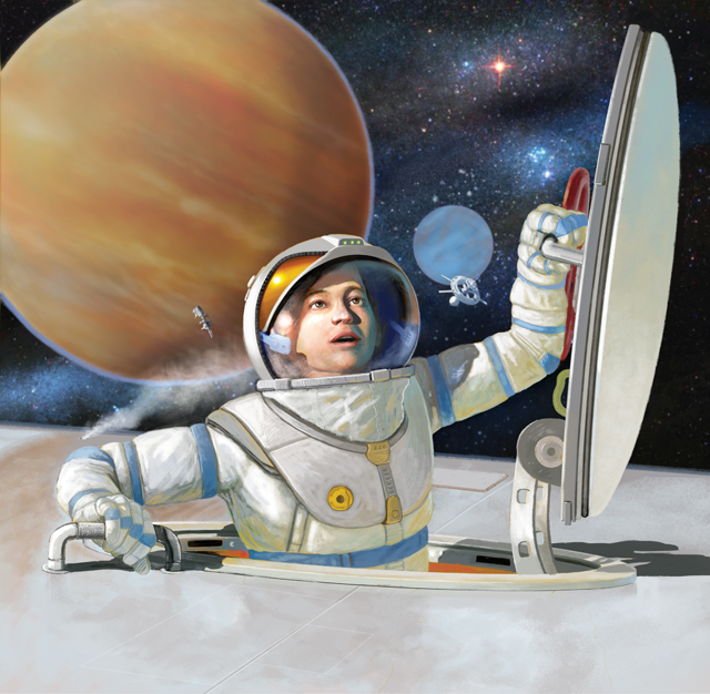 Jerry Russell • Fine Art & Illustration: Space Cadet Illustration, Step ...