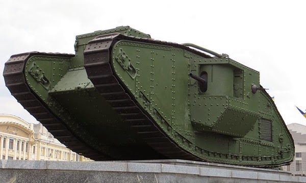 HISTORICAL MAPS: Mark V Tanks - Mark V Male Tank and Mark V Female Tank