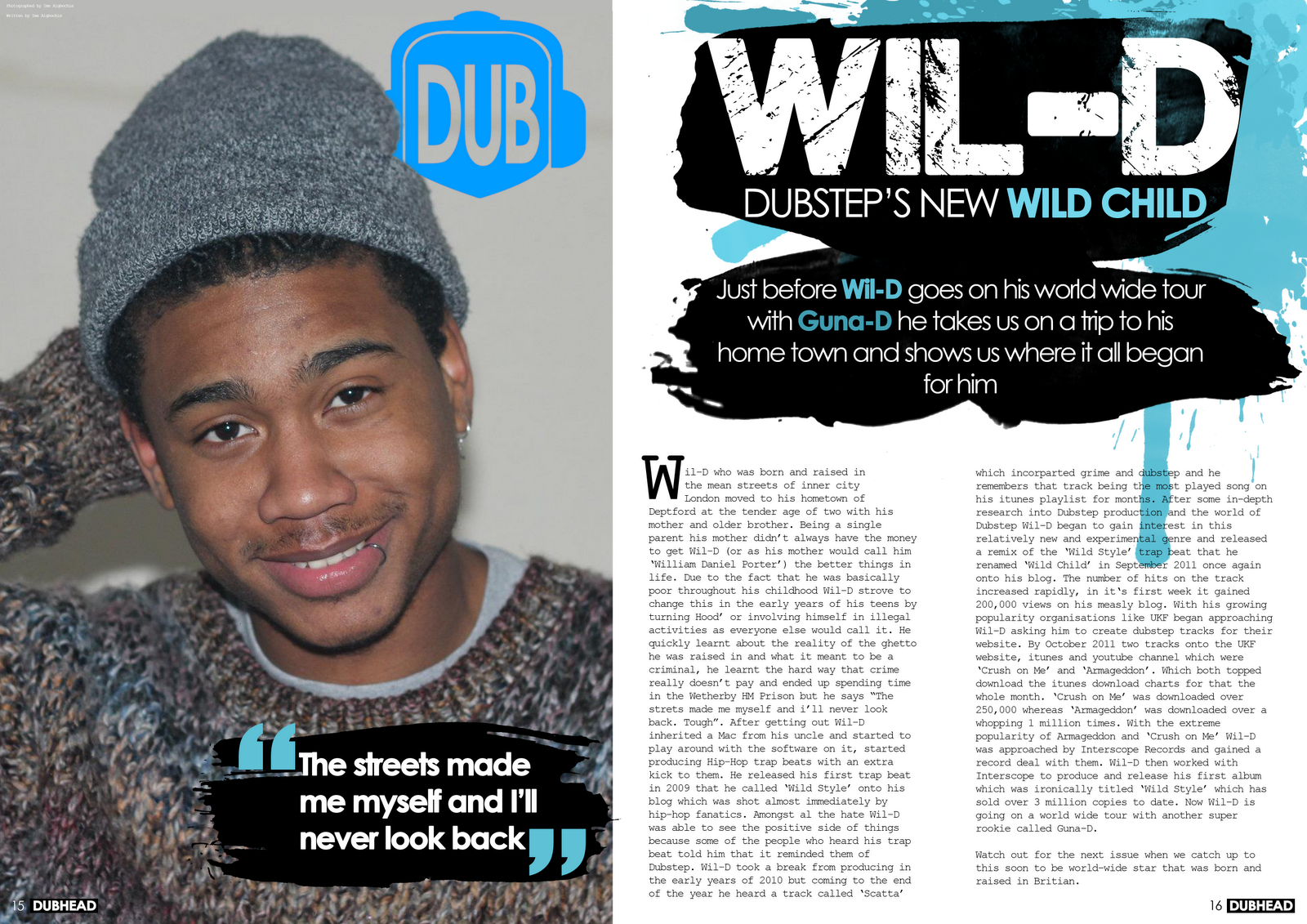 Images flow from my mind: Final Magazine Double Page Spread