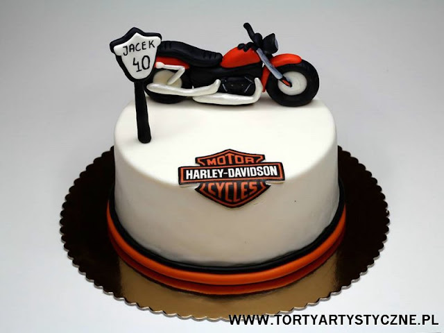 Torty Poznań: Tort na 40 urodziny Harley Davidson