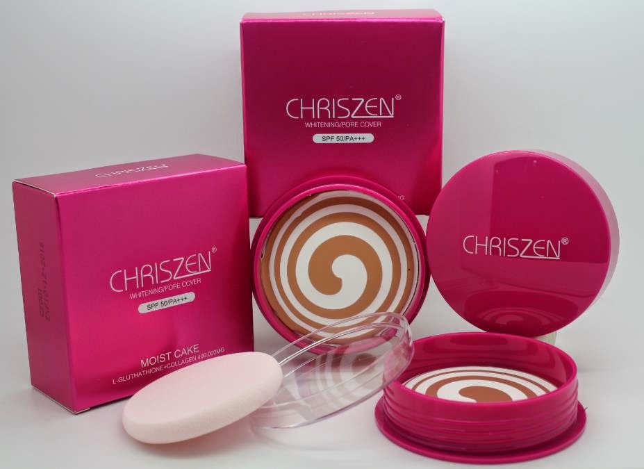 kedaipu3: CHRISZEN MOIST CAKE 2 IN 1 FOUNDATION SPF50