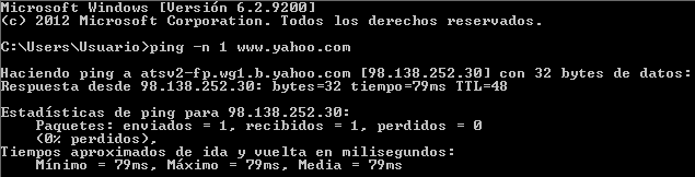 Práctica 7 - Documentación sobre la latencia de la red con uso de ping