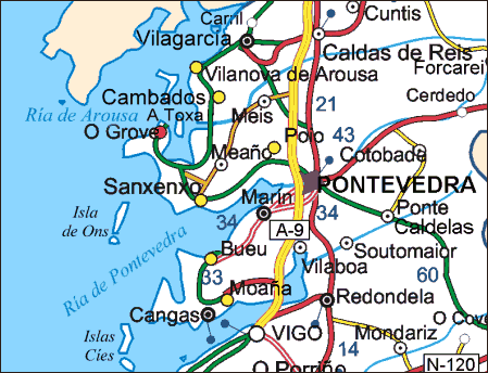 Ciudad de Vigo y alrededores: Vigo