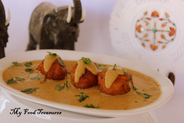 My Food Treasures: Malai Kofta/ Fried Cottage Cheese Balls in a Creamy ...