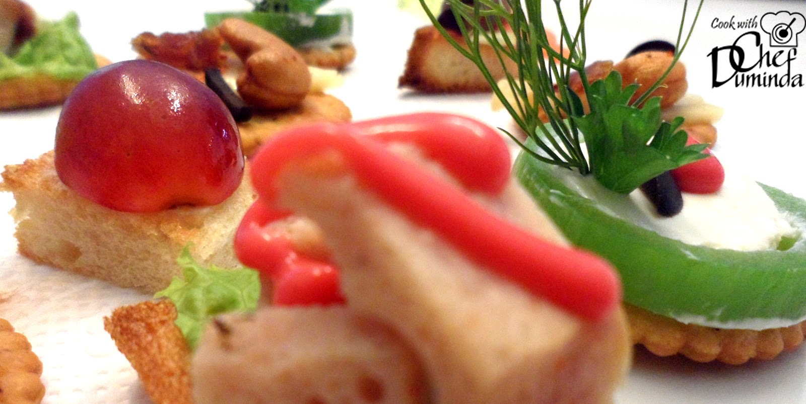 Cook with Chef Duminda: Chef Duminda's Canape prepration