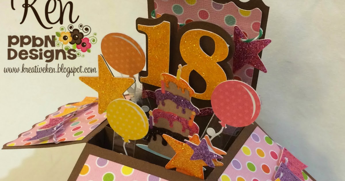 18 BIRTHDAY CARD IN A BOX | Ken's Kreations