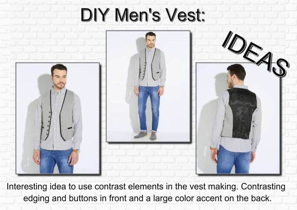 Men's Vest Pattern for Sewing