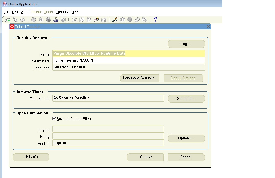 Purge Obsolete Workflow Runtime Data Apps Dba