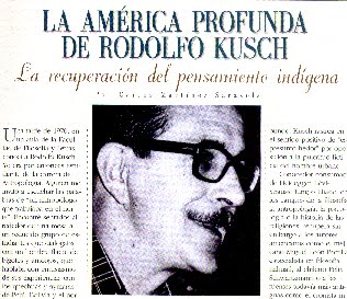 LA AMERICA PROFUNDA DE RODOLFO KUSCH | Pizarras y Pizarrones