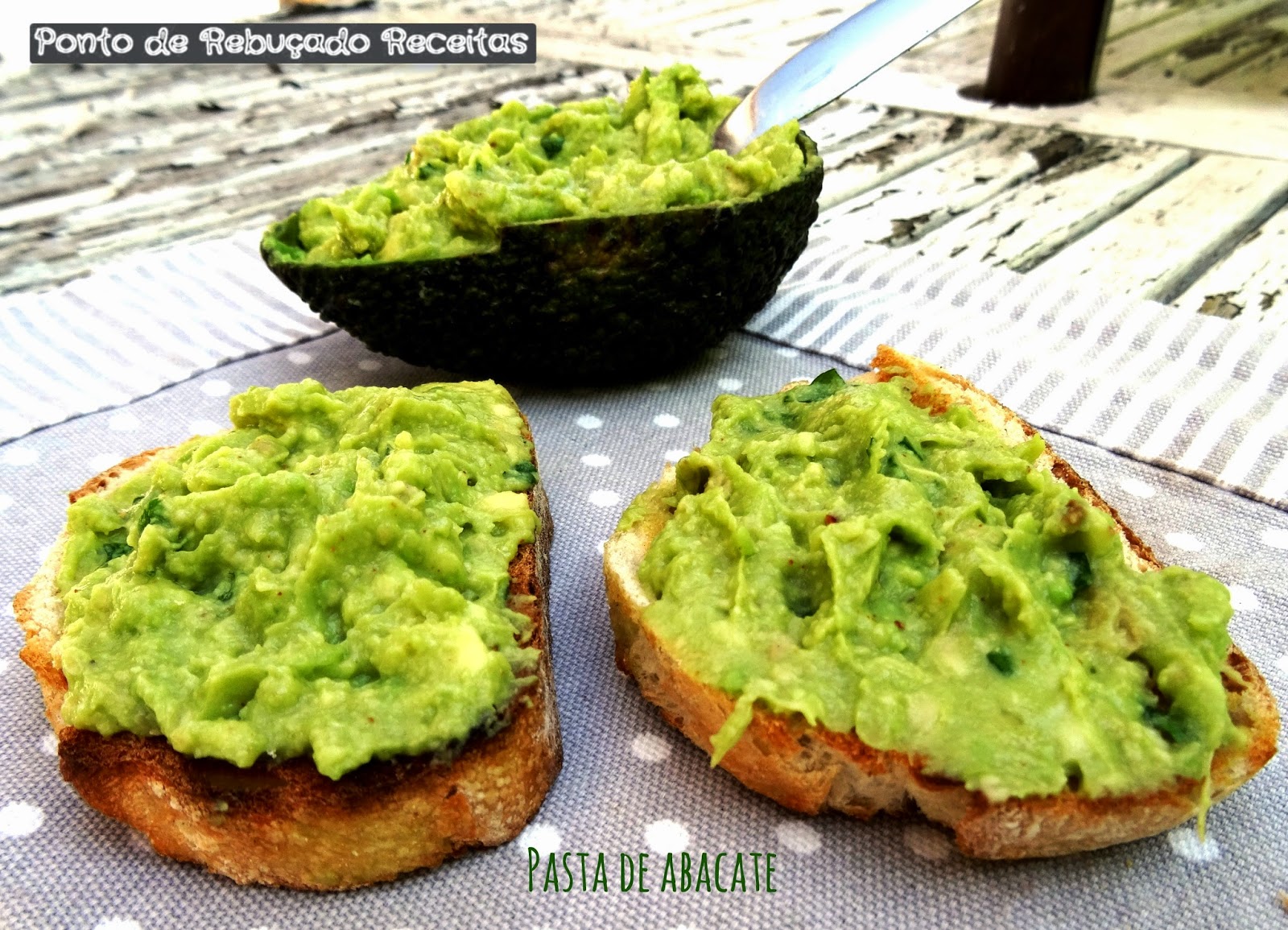 Ponto de Rebuçado Receitas: Pasta de abacate