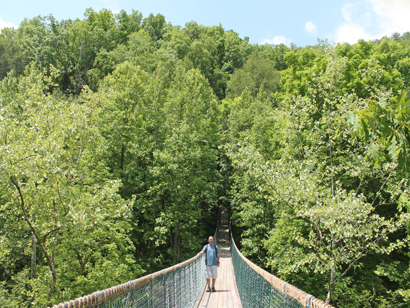 Discover Foxfire Mountain Swinging Bridge | Travel Quest - US Road Trip ...