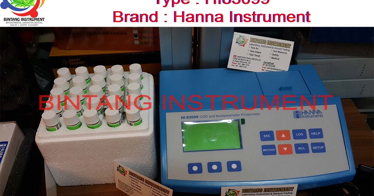 BINTANG INSTRUMENT : 081362449440 Jual COD BOD Meter Merk Velp HANNA ...