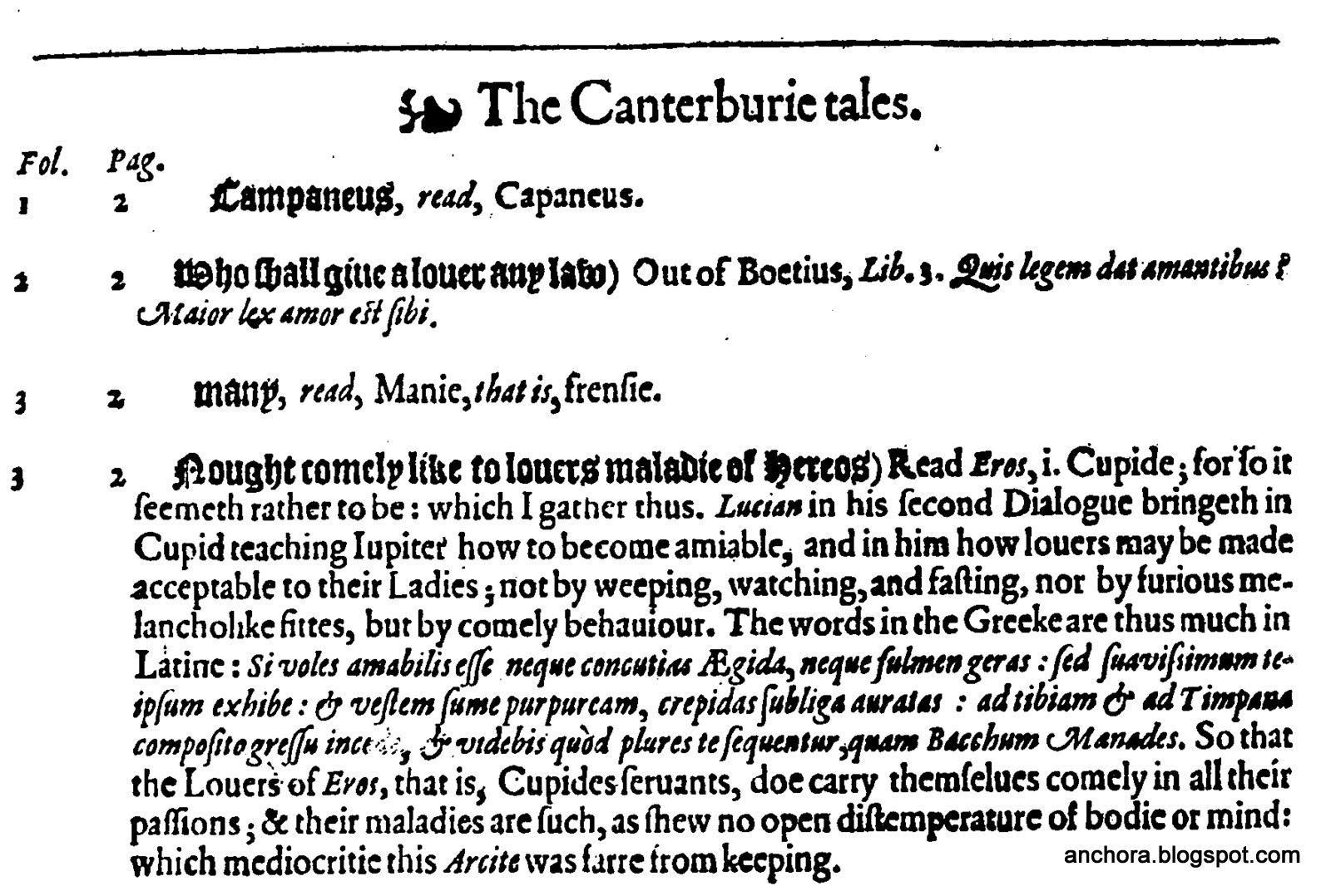 A N C H O R A: Emending and Remembering