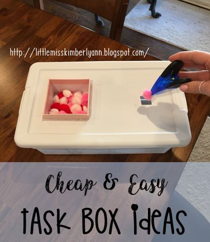 Little Miss Kim's Class: Cheap & Easy Task Box Ideas in Special Education