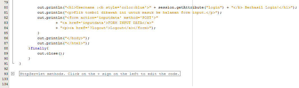 Knowledge, Technology and Information: Program Input Data Menggunakan Hashtable di Java Servlet